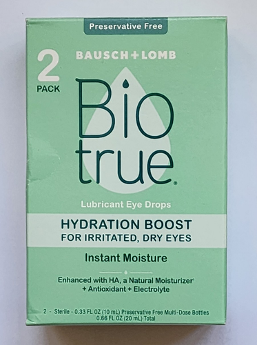 Bio true Hydration Boost Eye Drops For Irritation (10 Ml), 2 Pack EXP ...