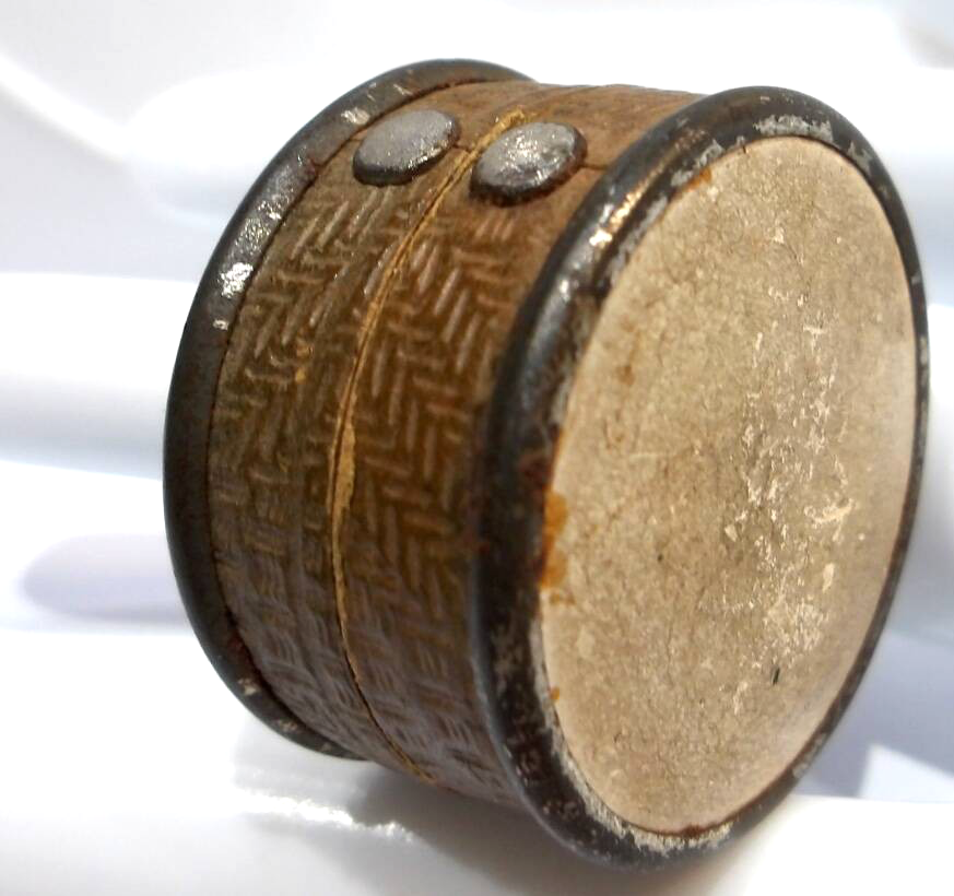 ANTIQUE VICTORIAN HELSTON CORNWALL JEWELLERY RING BOX INSIDE MISSING A ...