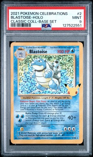2021 Pokemon Celebrations Blastoise Holo #2 Classic - PSA 9 MINT | eBay