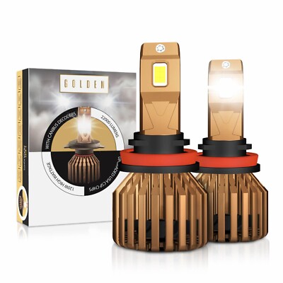H13 LED Replacement Headlight Bulb Kit 6500K 22000LM 120W 12V Super ...