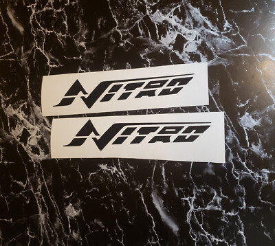 NITRO BOAT Decals Stickers Gloss Black 22" (2) Fast USA | eBay