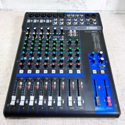 YAMAHA MG12 MG Series 12-Channel Mixing Console Audio Interface Mixer ...