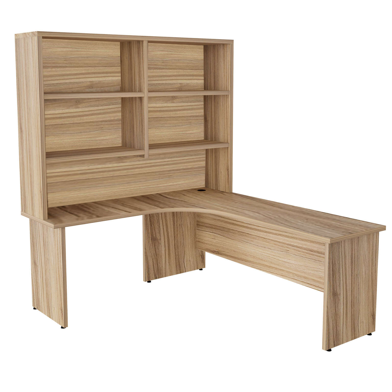 Corner Workstation Office Desk With Hutch Home Furniture Computer Study ...