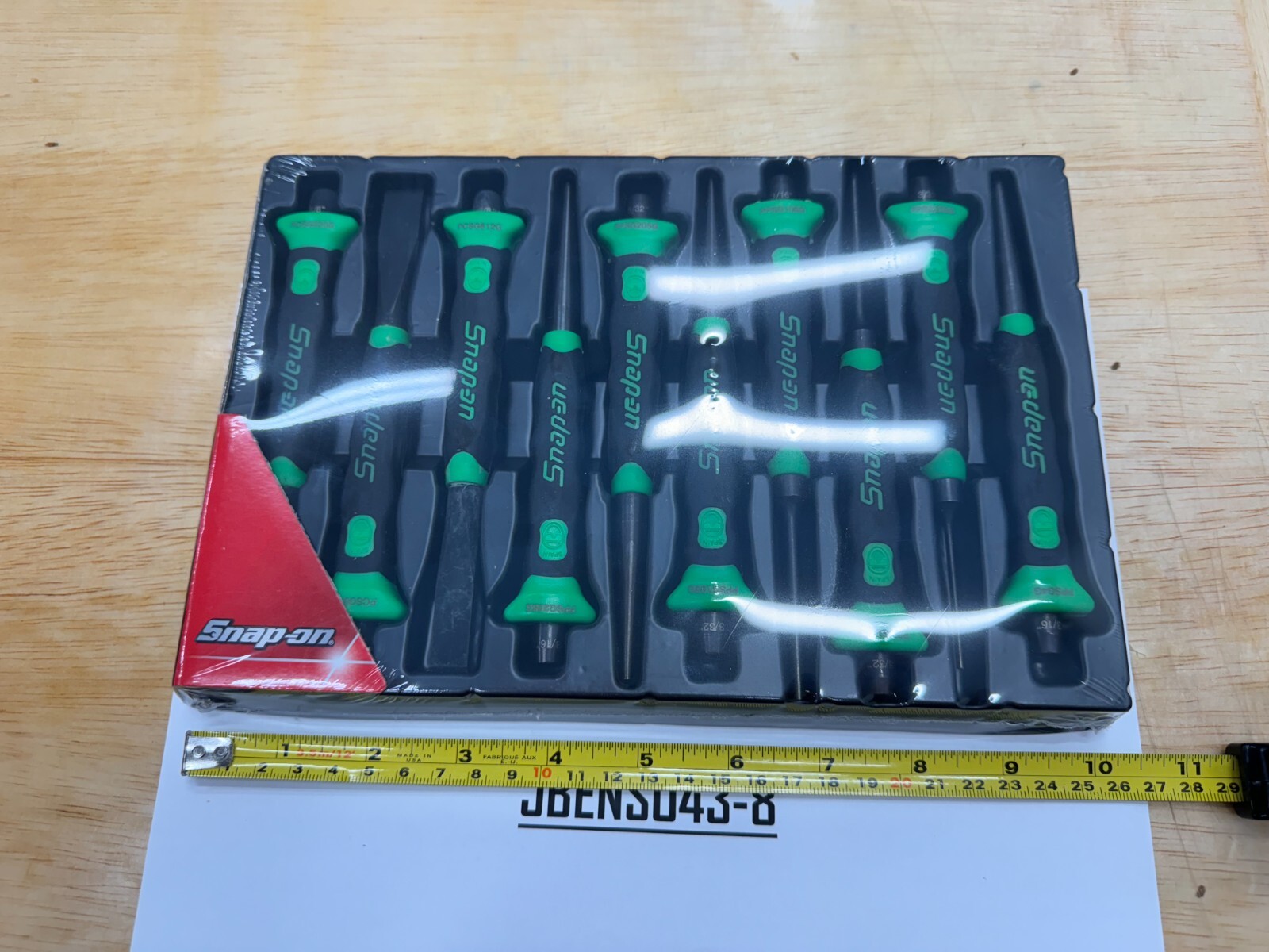 Snap-on Tools NEW GREEN 10 Piece Soft Grip Punch and Chisel Set ...