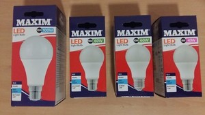 Maxim LED GLS Bulbs 6w 10w 16w BC B22 ES E27 Day Light White 6500K 40w ...