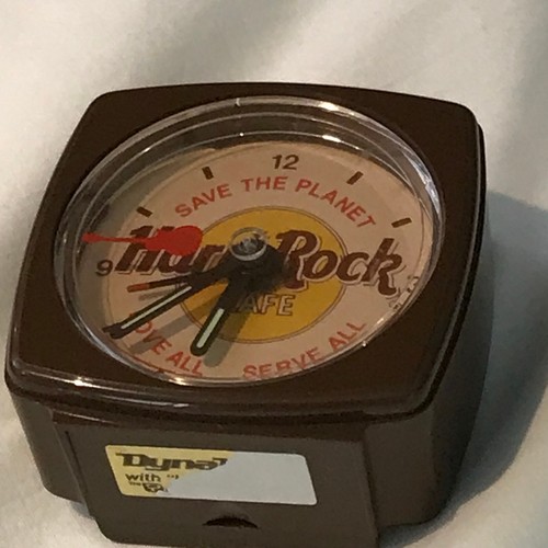 Fishing NEW Hard Rock logo Compact Travel Clock | eBay