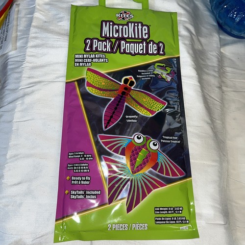 Microkite Mini Mylar Dragonfly & Tropical Fish X Kites New Package | eBay