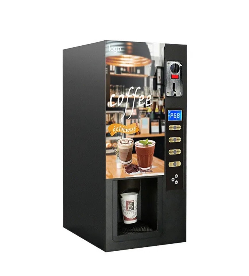 Automatic Tea Coffee Commercial instant Coffee Machine Coin Operated ...