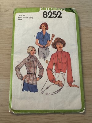 Simplicity Blouse 8252 Sewing Pattern Size 14 | eBay UK