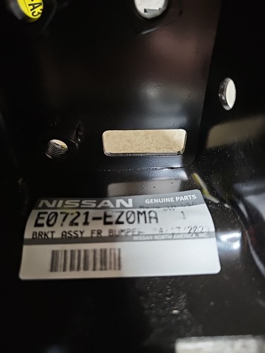 Genuine Nissan 2016-2024 Titan Left Front Bumper Bracket Absorber E0721 ...