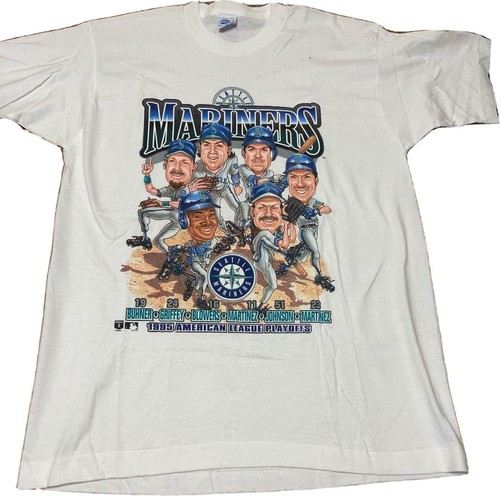 Vintage 1995 Seattle Mariners Playoffs Shirt Unisex Cotton Men Women ...