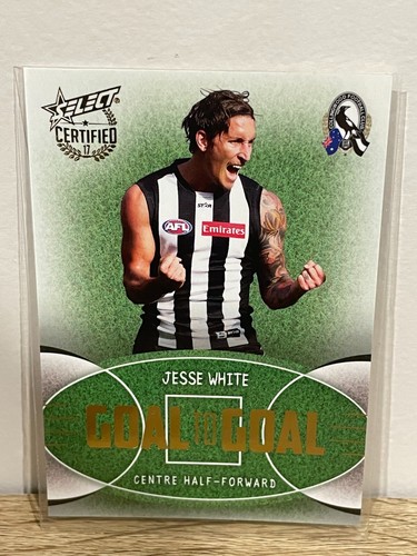 2017 AFL SELECT CERTIFIED GOAL TO GOAL COLLINGWOOD MAGPIES JESSE WHITE #251. | eBay Australia