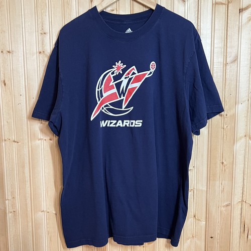 Washington Wizards T Shirt Adidas Blue Front Graphic Navy Color NBA Sz ...