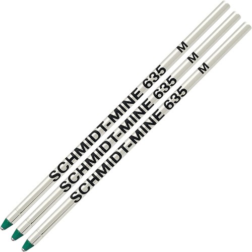 Schmidt 635 D1 Mine Ballpoint Refill - Green Ink (Medium Tip 0.7mm ...