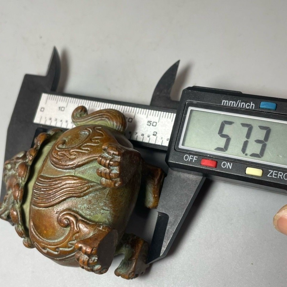 Retro China Copper Alloy Censer Chinese Pi Xiu Statue Home Lion Incense ...