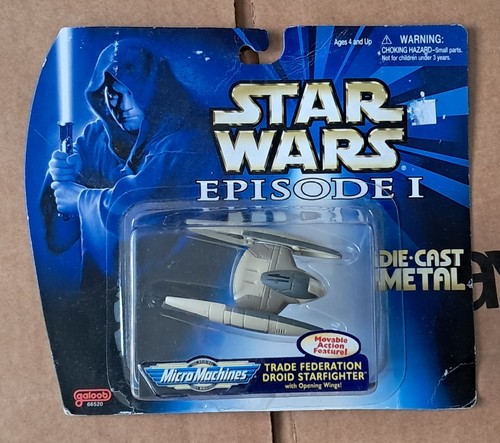 MICRO MACHINES Star Wars Trade Federation Droid Fighter Episode I NEW ...