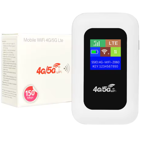 Unlocked Hotspot LTE 5G Wireless WiFi Router Mobile Broadband MIFI LCD ...