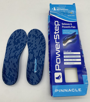 Powerstep Full Length Orthotic Insoles Arch Heel Support Shoe Inserts ...