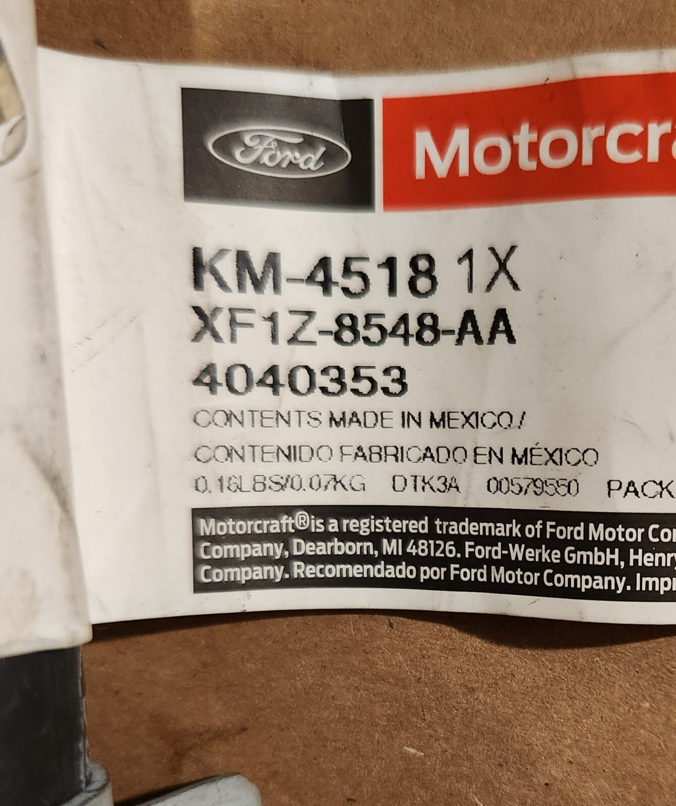 New Ford Engine Coolant Bypass Hose XF1Z-8548-AA, Genuine OEM Part NOS ...