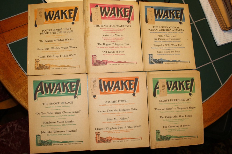 AWAKE! magazine 40's 50's PICK ONE Jehovah's Witnesses Original vtg ...