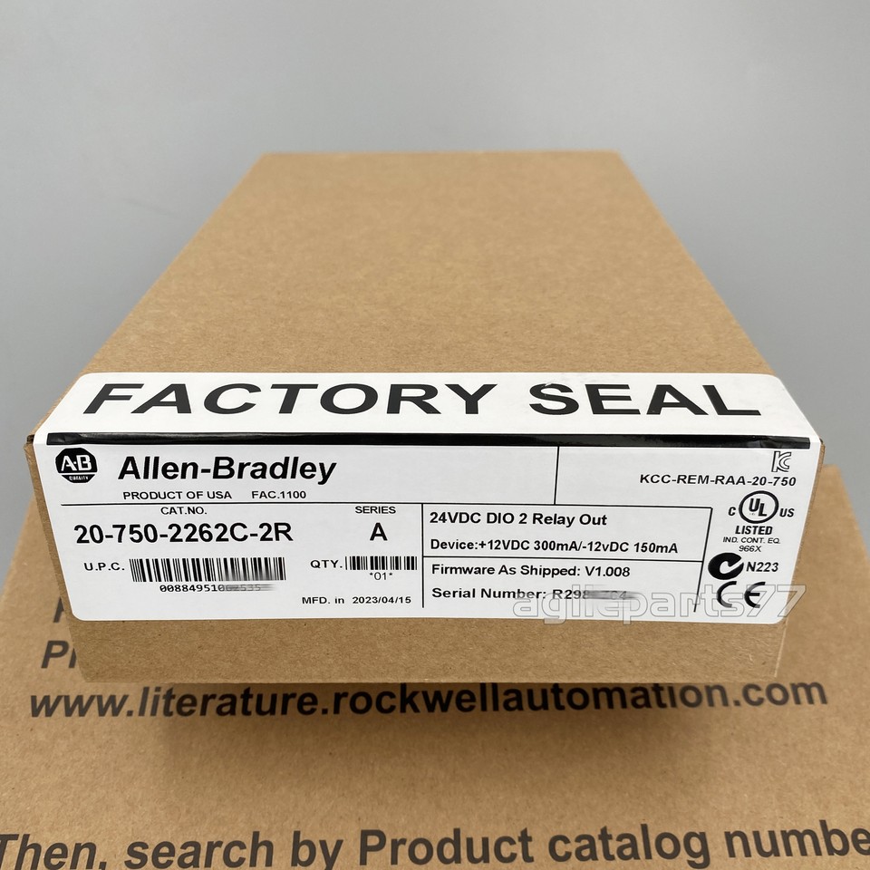 Allen-Bradley 20-750-2262C-2R PowerFlex 750 24V DC IO Option Module NEW ...