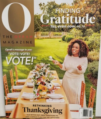 The Oprah Magazine Nov 2020 Rethinking Thanksgiving Gratitude FREE ...