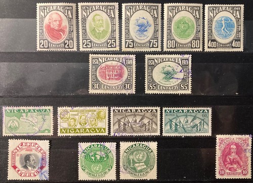 NICARAGUA 1950/53/54 UPU Cen. American States Samoza Isabella UNO MH ...