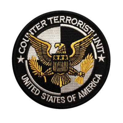 USA COUNTER TERRORISM EMBROIDERED 3.5 INCH IRON ON SEW ON PATCH BY ...