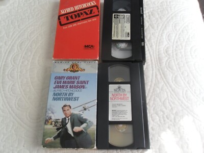 NORTH BY NORTHWEST CARY GRANT & EVA MARIE SAINT & TOPAZ VHS BOTH ...