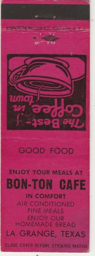 Bon-Ton Cafe-La Grange-Texas-Tx | eBay