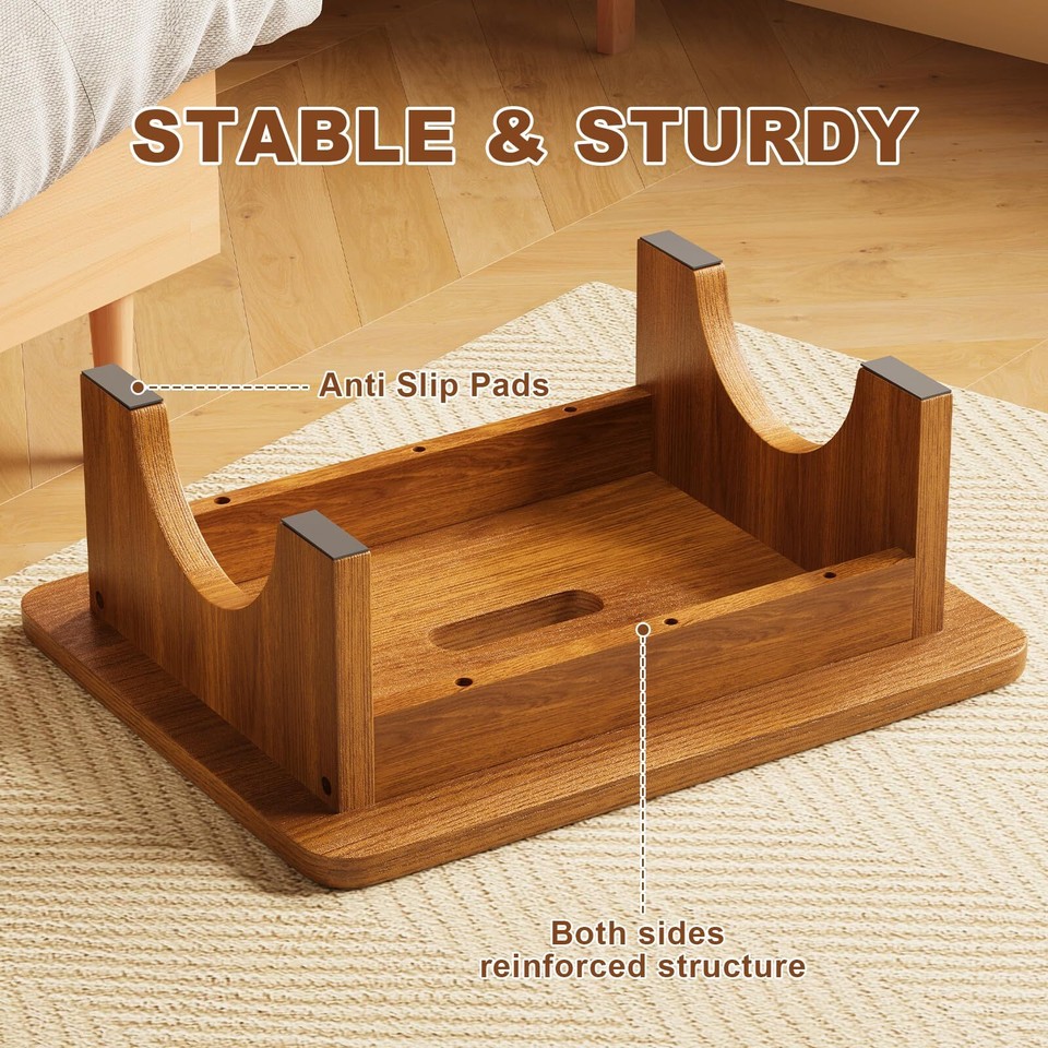 Wooden Step Stool 6.5" Acacia Wood Step Stool Step Stools for Adults ...