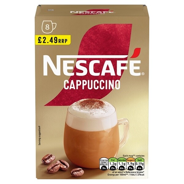 6x7 Nescafe Cafe Gold Cappuccino Original 124g (42 sachets) NEW PACKAGING Nescaf | eBay UK