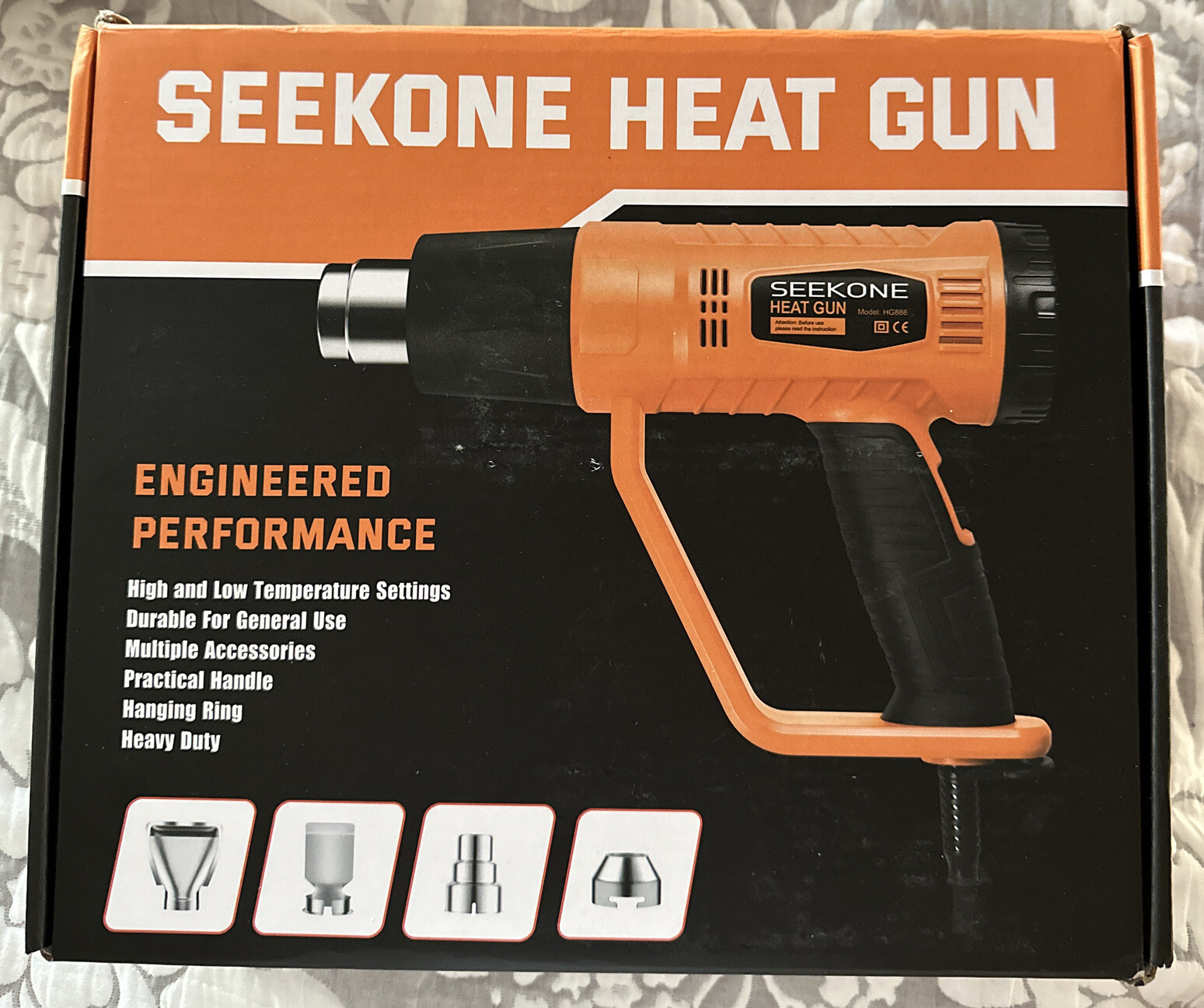 SEEKONE 1800W Heat Hot Air Gun | eBay