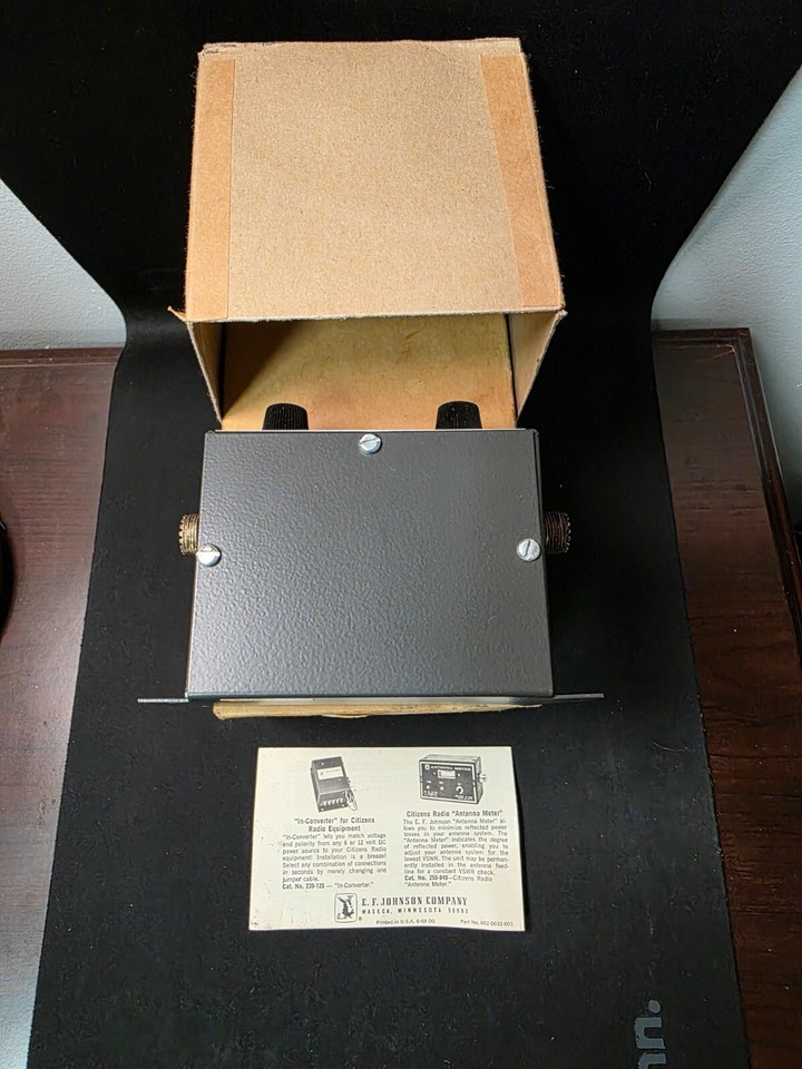 Vintage CB Matchbox/E.F. JOHNSON CO. #250-49 Ham radio Antenna Tuner W ...