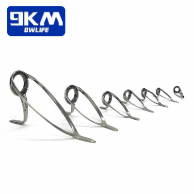 7Pcs Spinning Fishing Rod Guide Double-Foot Guide Ring for Custom ...