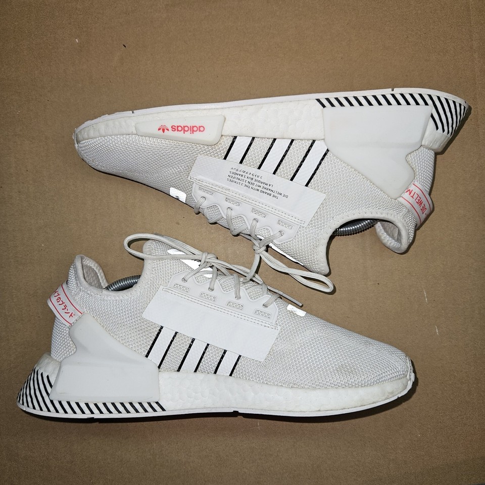 adidas NMD R1 V2 JD Sports Exclusive White Black Scarlet HQ6629 Men's ...