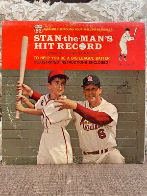 STAN MUSIAL 1963 LP W/INSTRUCTION BOOKLET "STAN the MAN'S HIT RECORD ...