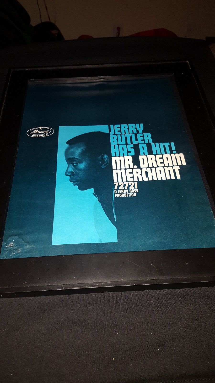 Jerry Butler Mr. Dream Merchant Rare Original Promo Poster Ad Framed ...