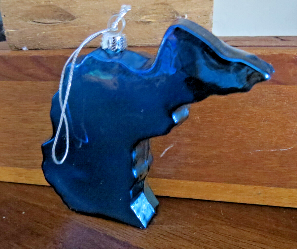 Michigan-Shape & UP & Lake 5" Map Ornament~The Mitten~ Hand Painted ...