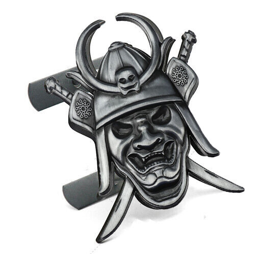 Black Metal Ghost Samurai Skull Japan Hannya Car Front Grille Grill ...