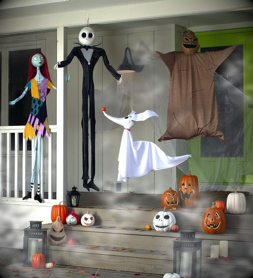 NIGHTMARE BEFORE CHRISTMAS Hanging Posable Props Characters Halloween ...
