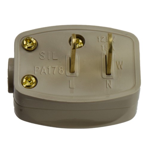 12 VOLT DC 2 PIN 15 AMP PLUG CLIPSAL FITMENT BOAT CARAVAN CAMPER ...