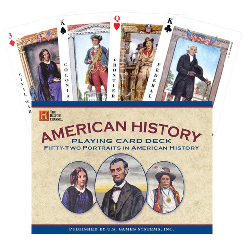 AMERICAN HISTORY PLAYING CARDS DECK US GAMES SYSTEMS CARDS WITH BOOKLET ...