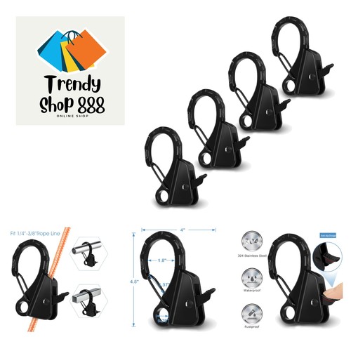 Stainless Steel Boat Fender Clips Quick Release Clips Boat Bumper Buoy ...