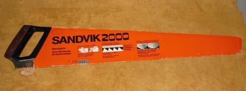 Sandvik 2000 Hand Saw 26" Blade Made in Sweden 6 PPI | eBay
