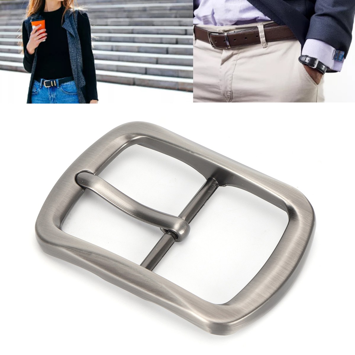 Brass Belt Buckles For Men Solid Brass Belt Buckle – 35mm Matte Gold