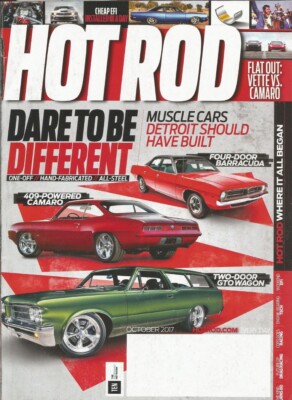 HOT ROD 2017 OCT - Z06 vs ZL1, 409 CAMARO, COPO CAMARO TEST, RICH PETTY ...