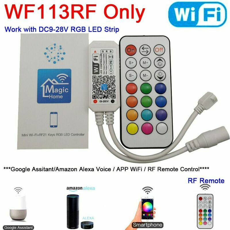 Magic Home BT Wifi RGB RGBW RGBWC LED Strip Controller Smartphone ...