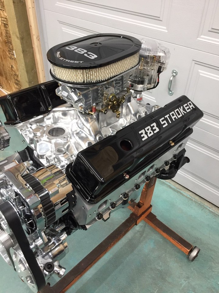 383 STROKER CRATE ENGINE 470-525hp A/C ROLER TURNKEY 700r4 trans ...