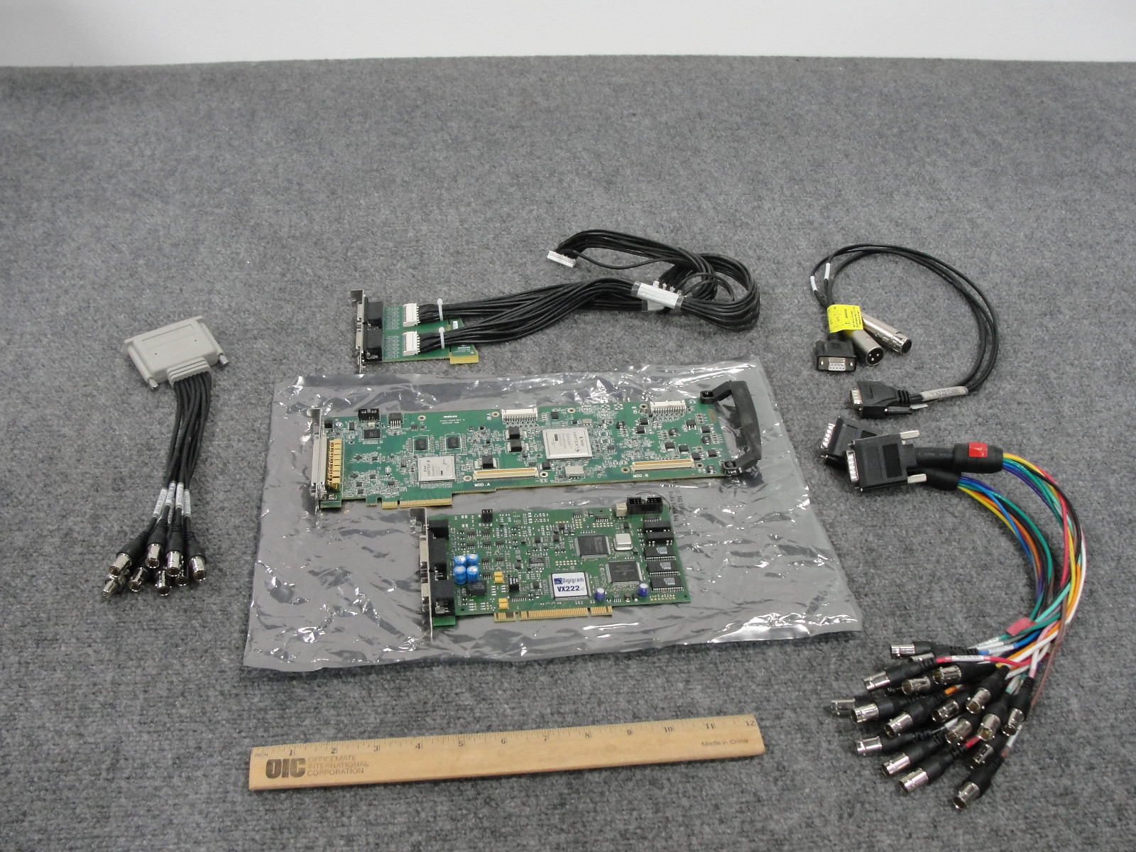 Matrox XMIO2/24/8500 Developer Card w/ Breakout Cables & VX222 V2 Sound ...